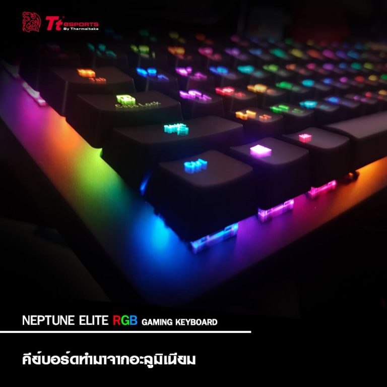 Tt eSPORTS Neptune Elite RGB – Blue Switch Mechanical Gaming Keyboard ...
