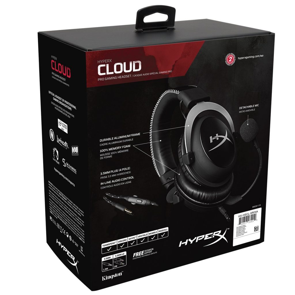 HyperX Cloud Silver – Gaming Headset สีเทา ประกันศูนย์ 2ปี ของแท้ หูฟังสำหรับเล่นเกม (Silver ...