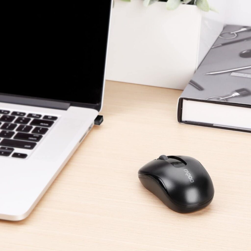 Rapoo M10 Plus 2.4GHz Wireless Optical Mouse (Black) เมาส์ไร้สาย สีดำ ...