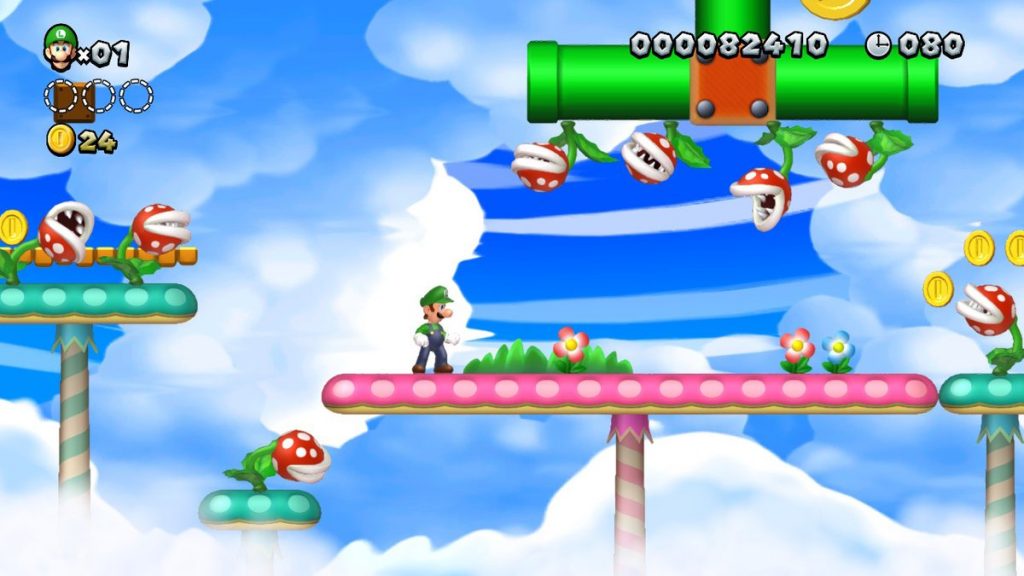New Super Mario Bros. U Deluxe แผ่นเกมส์สำหรับ Nintendo Switch ของแท้