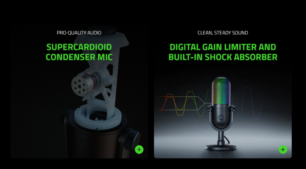 Razer Seiren V3 Chroma – Quartz ไมโครโฟนสตรีมมิ่ง RGB พร้อมระบบ ...